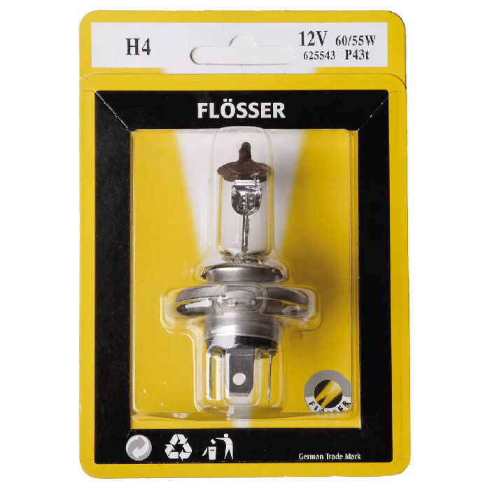 Lâmpada H4 12V 60/55 P43T FLOSSER